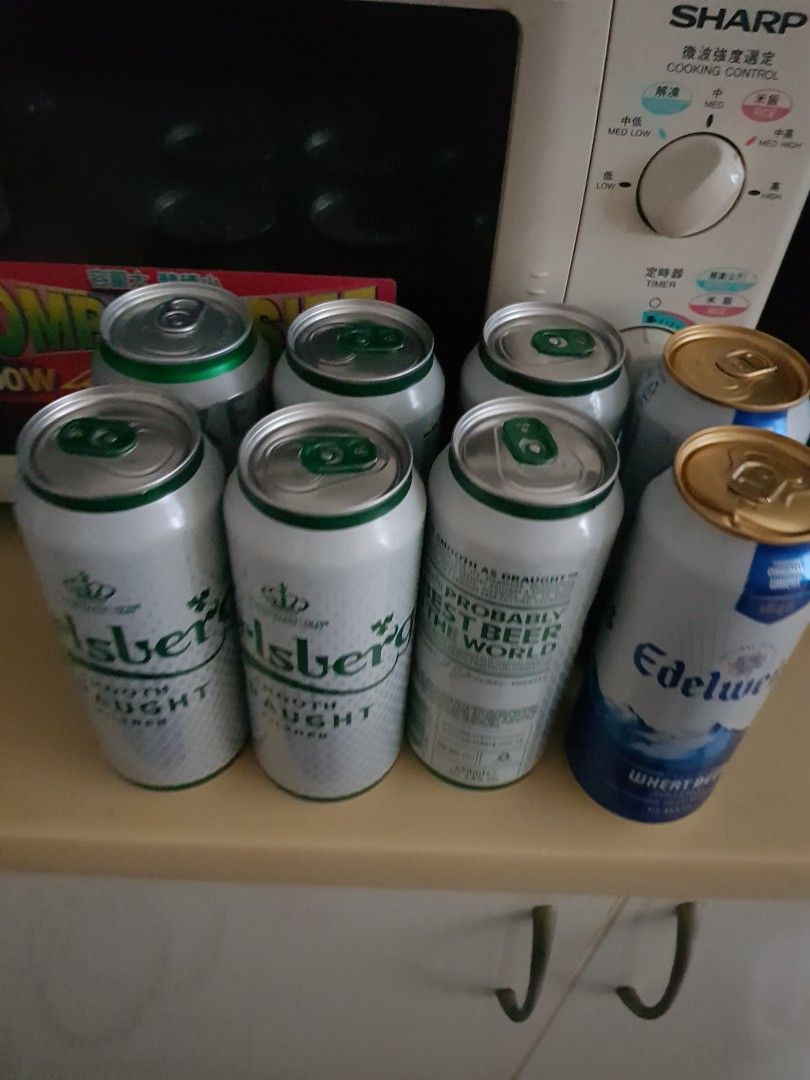 8 cans of beer, Food & Drinks, Alcoholic Beverages on Carousell