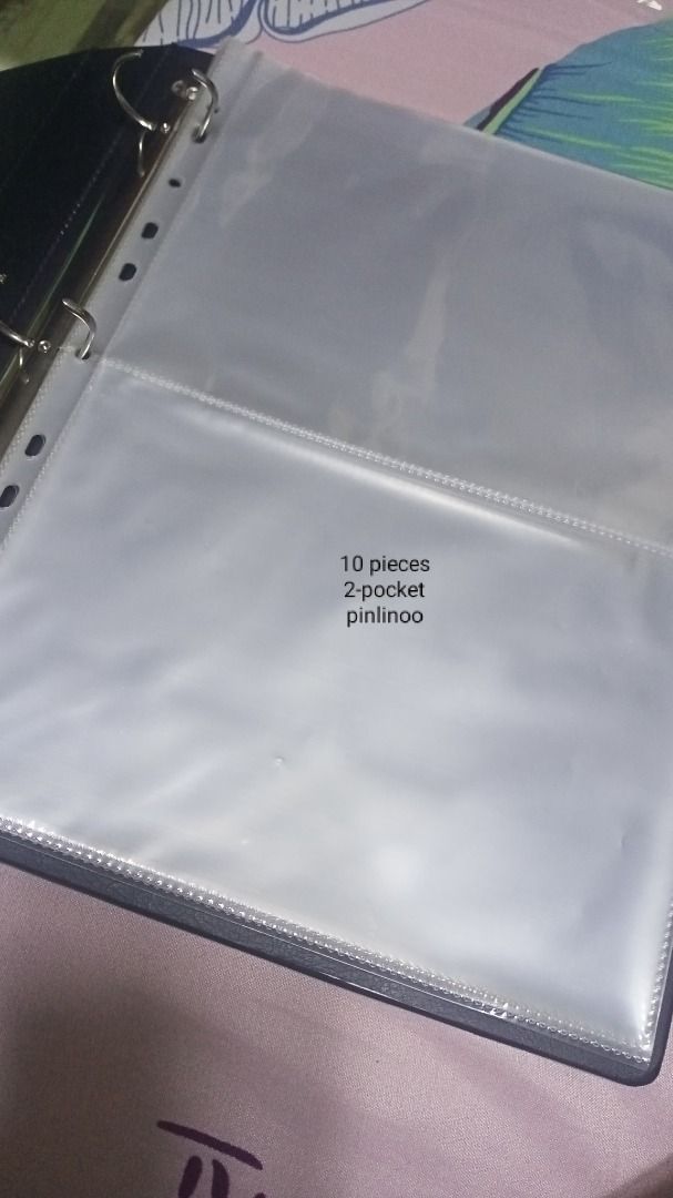 A4 Black Binder w/ PC Binder Sleeves, Hobbies & Toys, Stationary ...