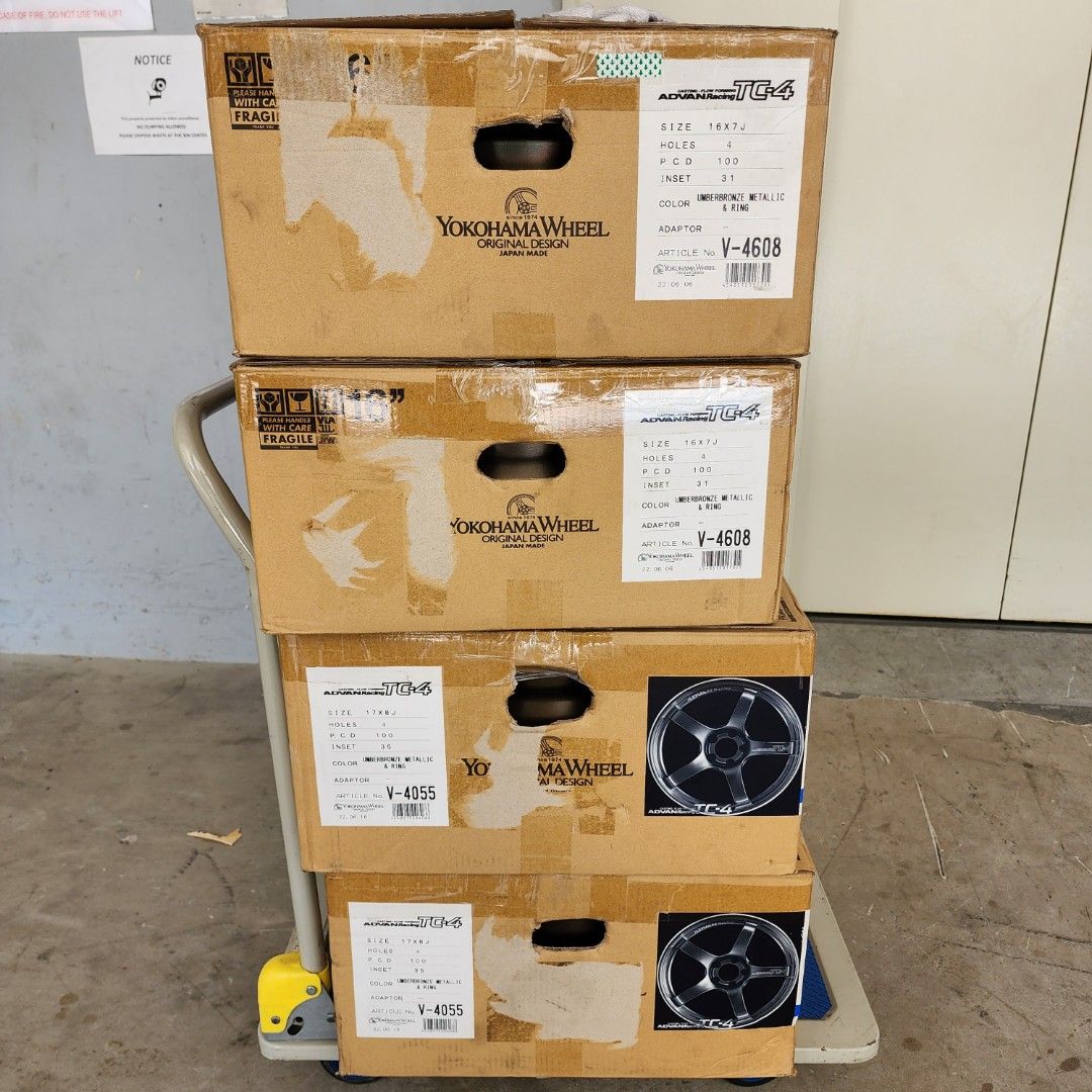 Advan TC-4 Rims / Wheels (ORIGINAL & LIKE NEW), Car Accessories, Tyres ...