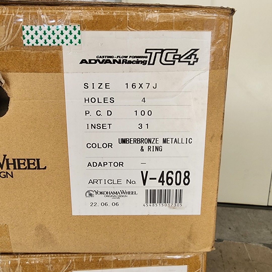 Advan TC-4 Rims / Wheels (ORIGINAL & LIKE NEW), Car Accessories, Tyres ...