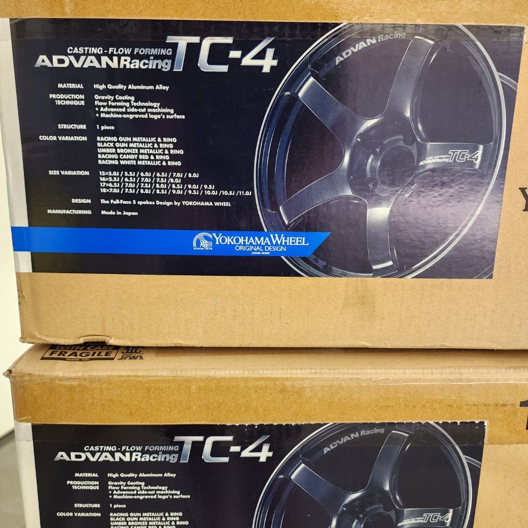 Advan TC-4 Rims / Wheels (ORIGINAL & LIKE NEW), Car Accessories, Tyres ...