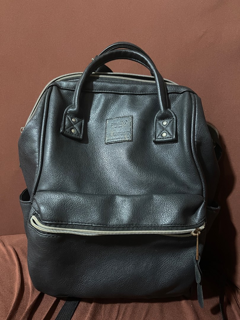 Anello Black Backpack - RETRO Mouthpiece Backpack (S), Women's Fashion ...