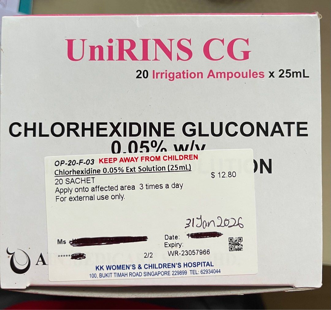 Antiseptic solution- Unirins CG, Health & Nutrition, Medical Supplies ...