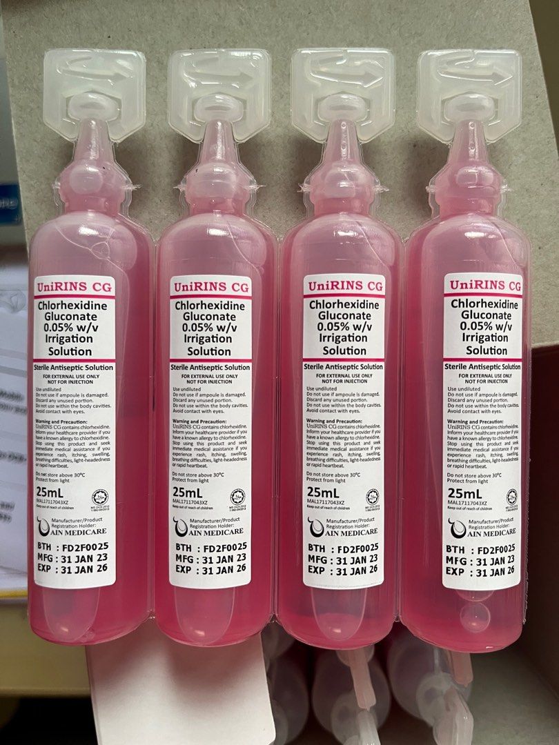 Antiseptic solution- Unirins CG, Health & Nutrition, Medical Supplies ...