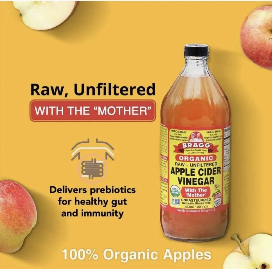 Dr. Bragg Apple Cider Vinegar 32oz(expiry:july 2027), Food & Drinks ...