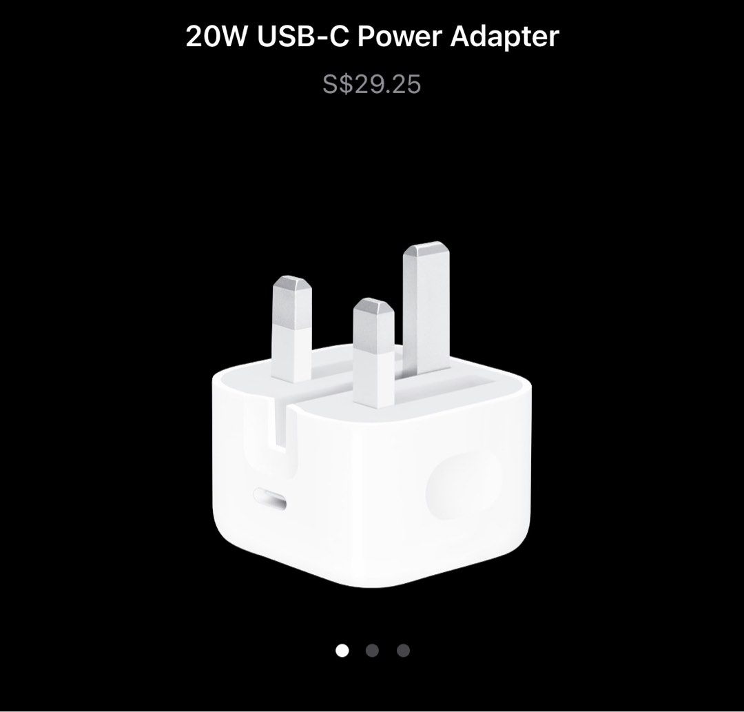 Apple USB-C 20W Adapter, Mobile Phones & Gadgets, Mobile & Gadget ...