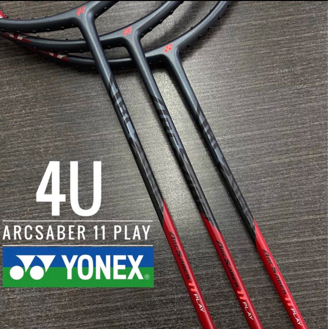 Arcsaber 11 play strung with BG 66 ultimax 26lbs, Sports Equipment ...