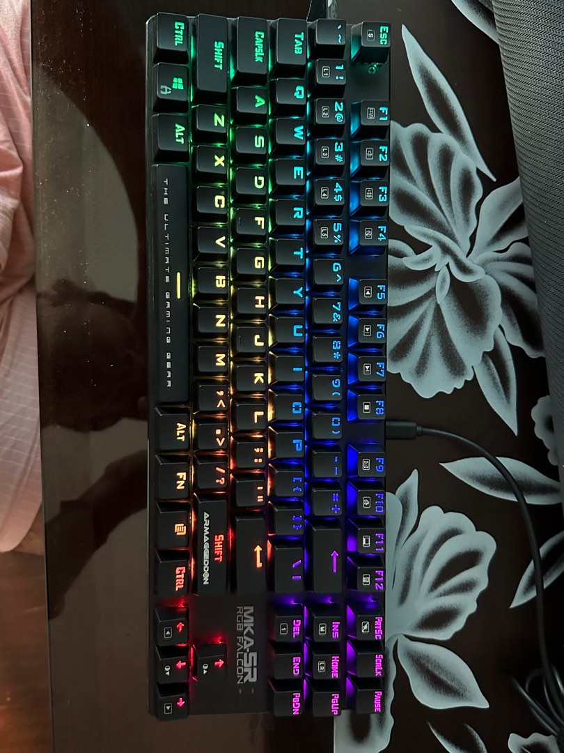 Armageddon MKA-5R Gaming Mechanical Keyboard Blue Switches, Computers ...