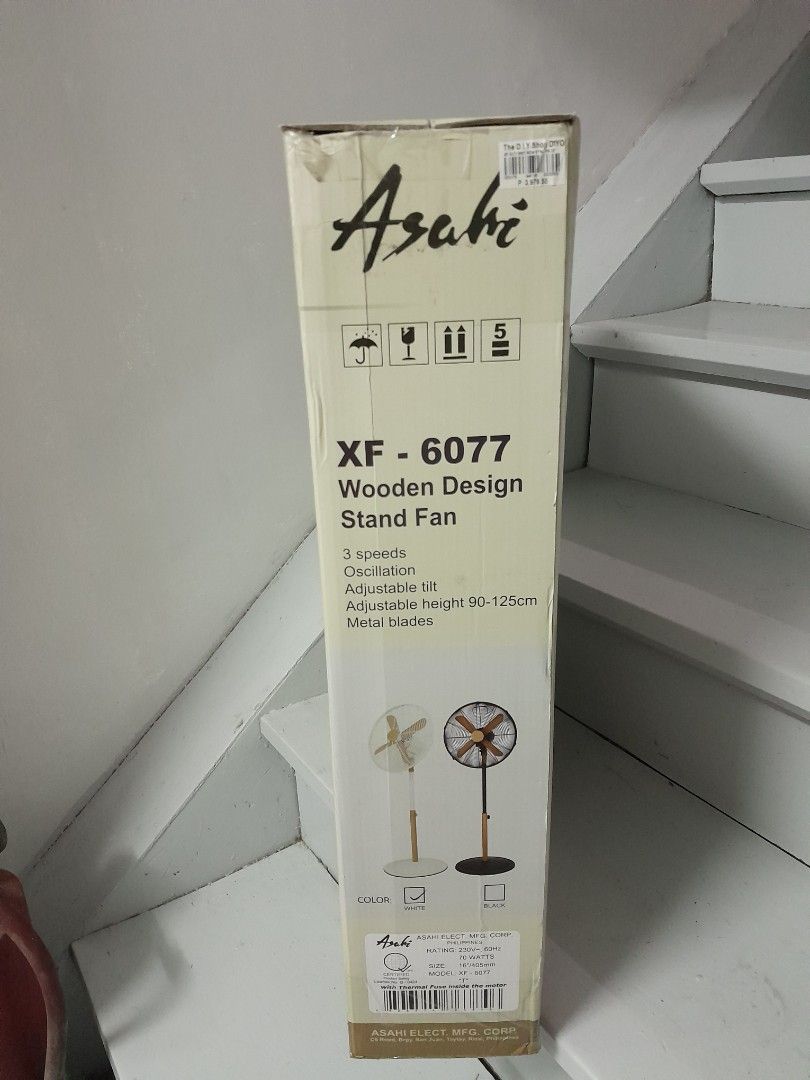 Asahi Wooden Design Fan XF-6077, Furniture & Home Living, Lighting ...