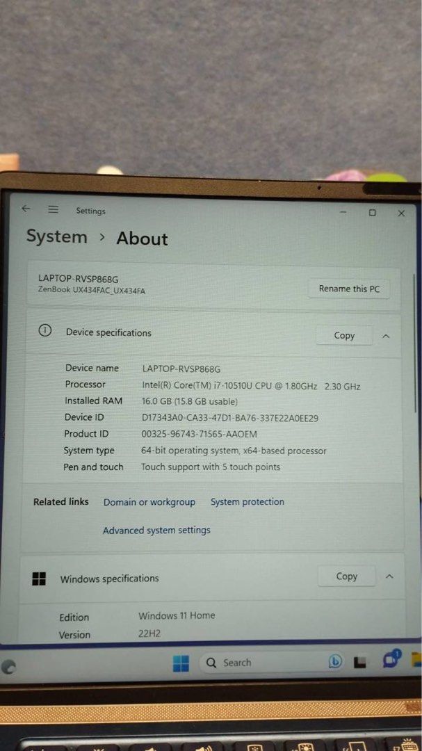 ASUS UX434F 2021, Computers & Tech, Laptops & Notebooks on Carousell