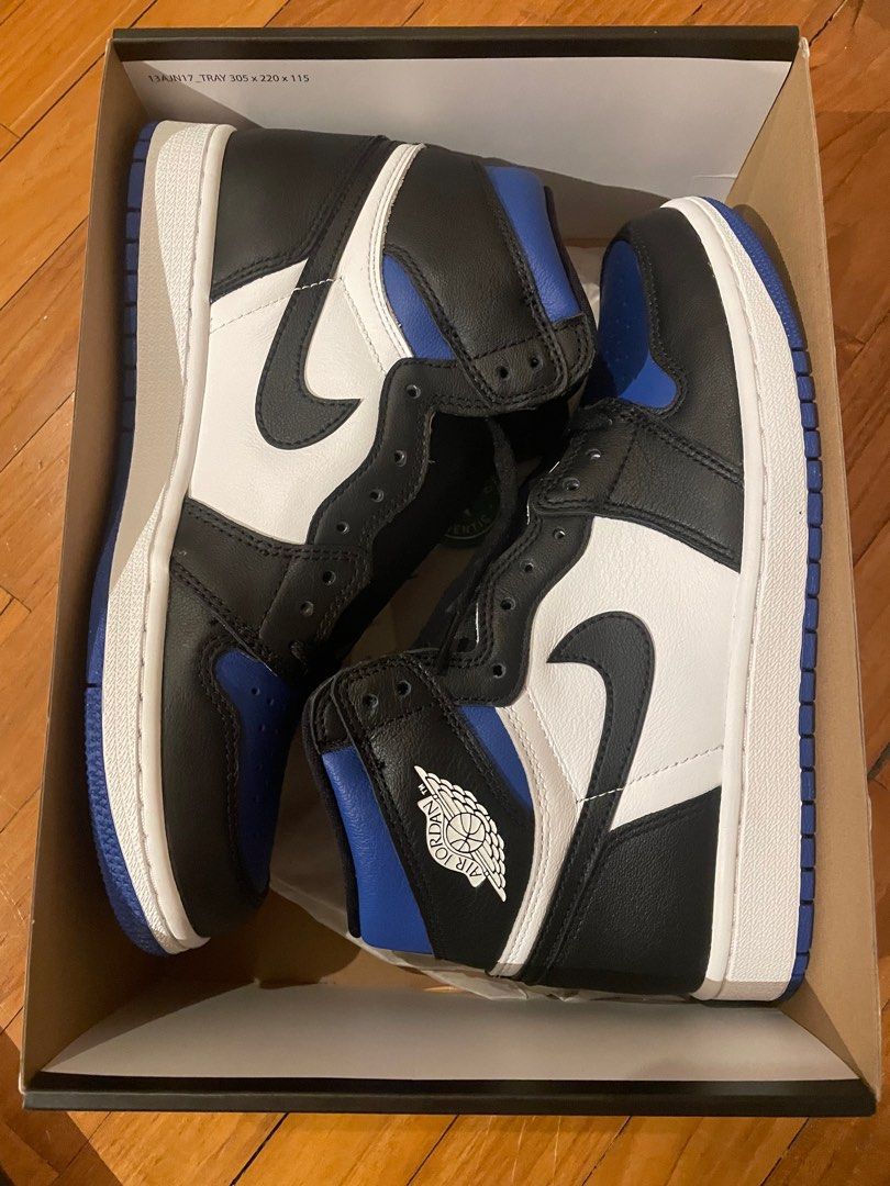 *AUTHENTIC BNIB* Air Jordan 1 Royal Toe High, Men's Fashion, Footwear, Sneakers on Carousell