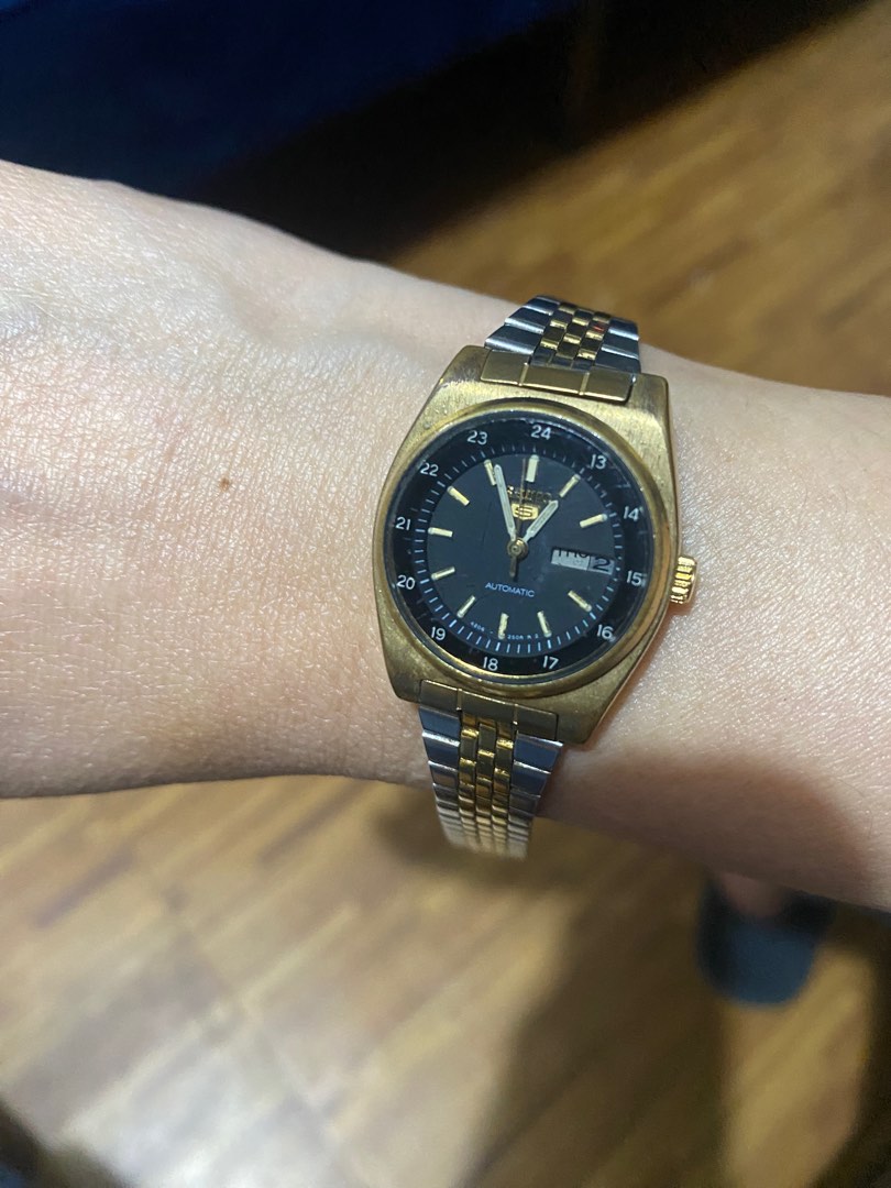 Authentic Seiko 5 Automatic Two Toned Ladies Watch on Carousell