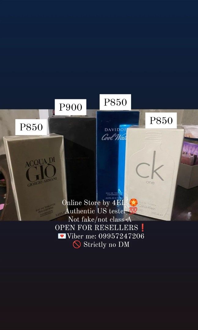 Authentic US tester perfumes on Carousell