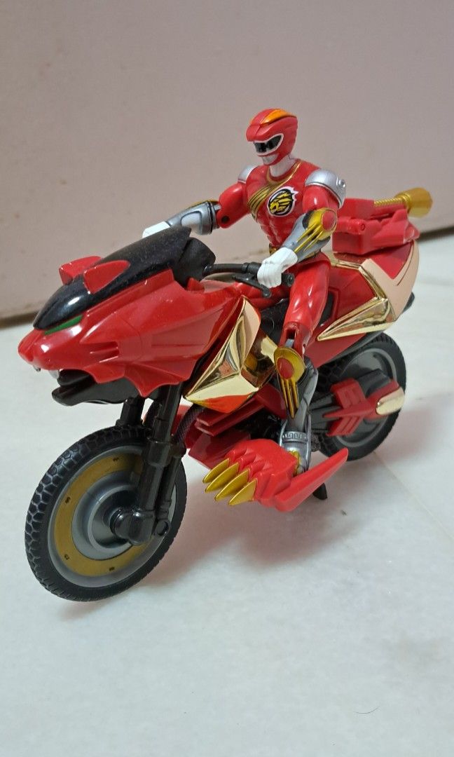 Bandai power rangers with bike, Hobbies & Toys, Toys & Games on Carousell