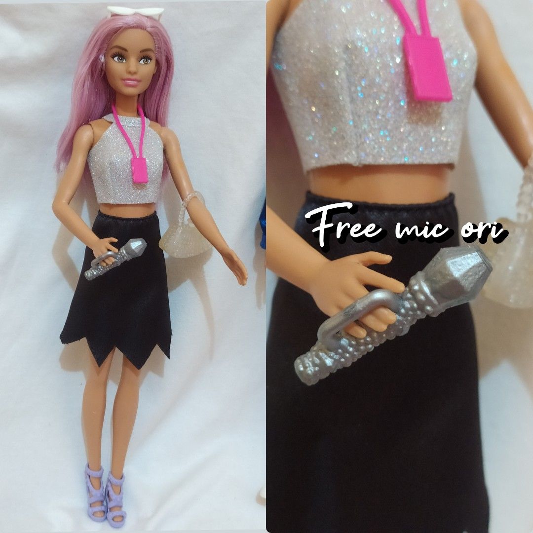 Barbie mattel pop star original second preloved rambut panjang halus ...