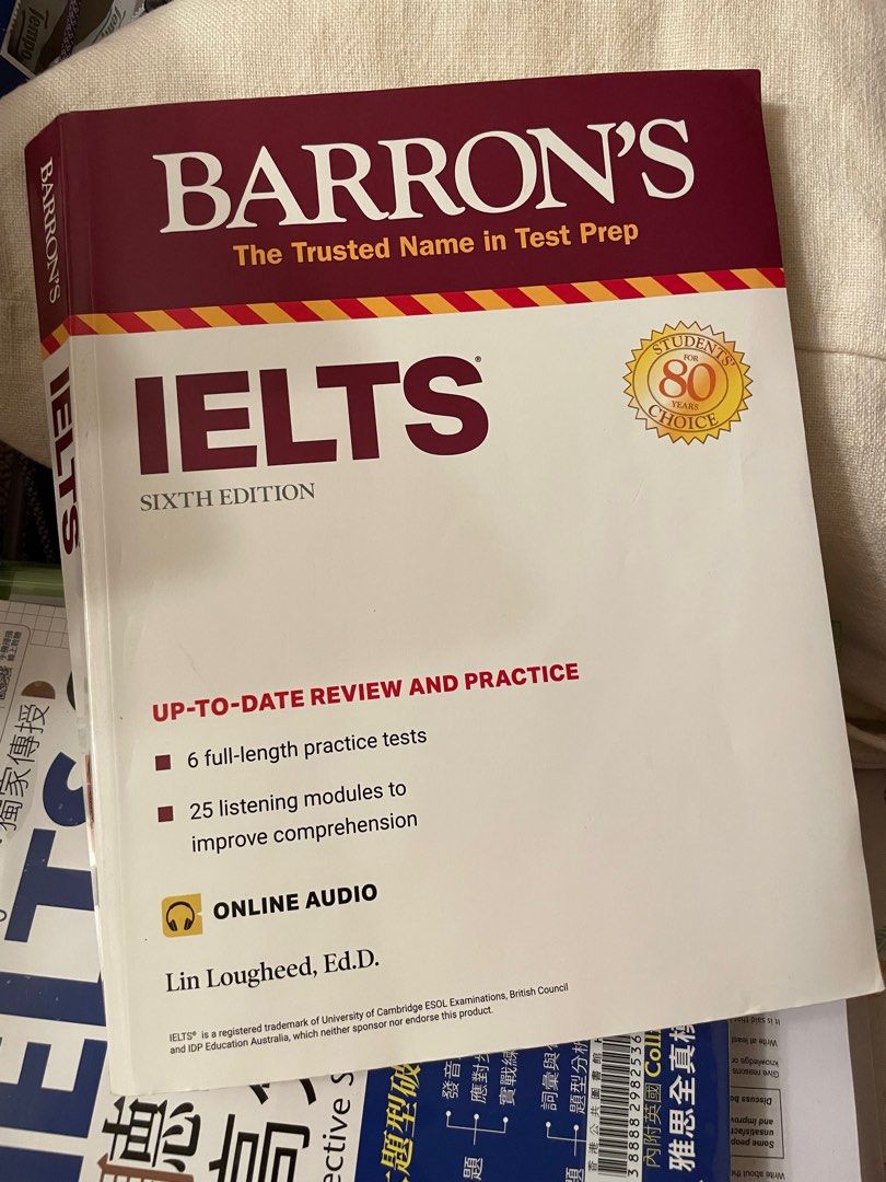 Barron’s IELTS reference book 雅思, 興趣及遊戲, 書本 & 文具, 教科書 - Carousell