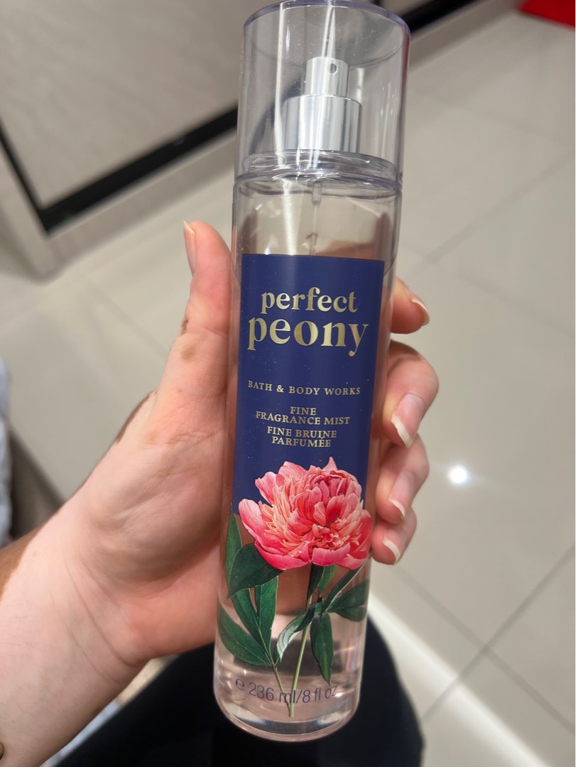 Bath&Body works Perfect Peony body mist, Beauty & Personal Care ...