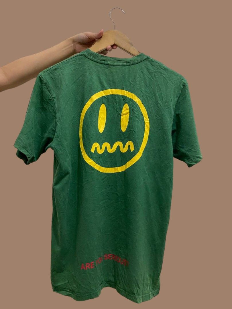 Beaster Green Men's Evil Face Emoji, Men's Fashion, Tops & Sets ...
