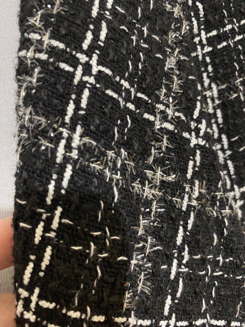 Black Korean Tweed Dress, Women's Fashion, Dresses & Sets, Dresses on ...