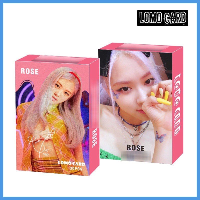 BLACKPINK PHOTOCARD LOMO CARDS JISOO ROSE JENNIE LISA POSTCARD 30PCS ...