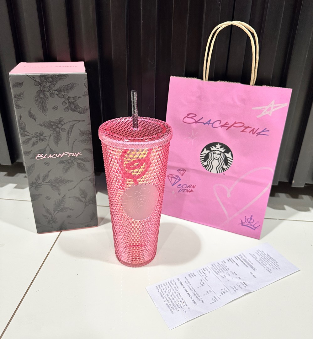 BLACKPINK x Starbucks 24oz Bling Tumbler Limited Edition Blackpink with ...