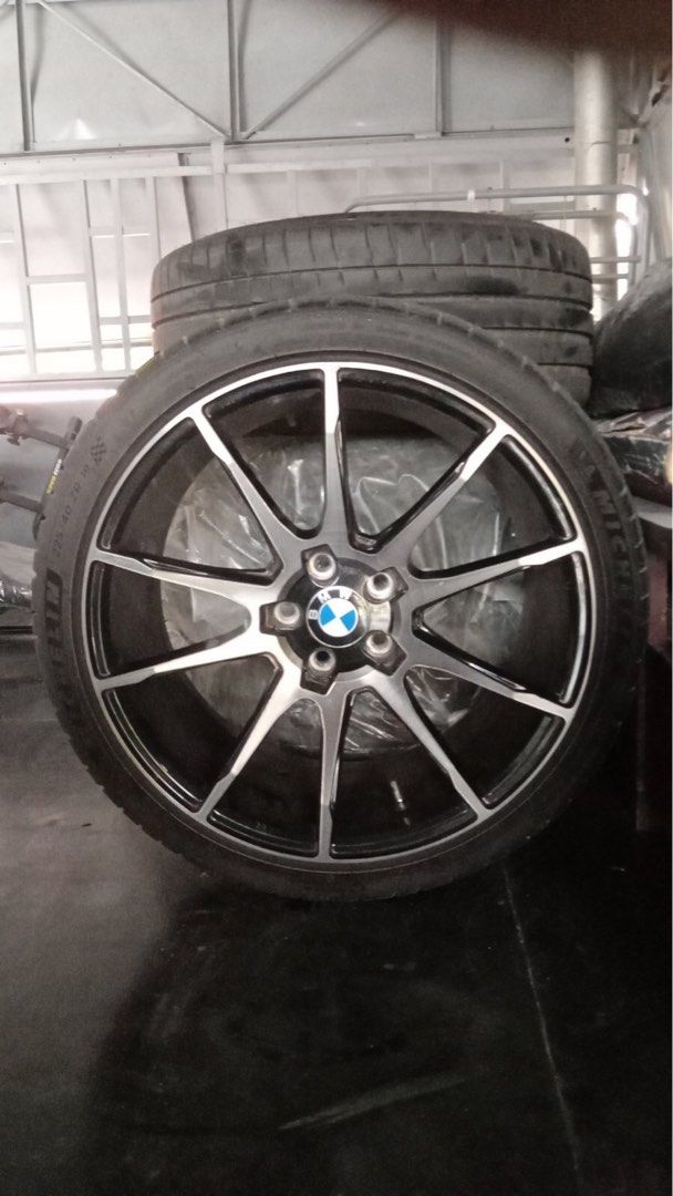 BMW Black Savinni Mags and Michelline tires on Carousell