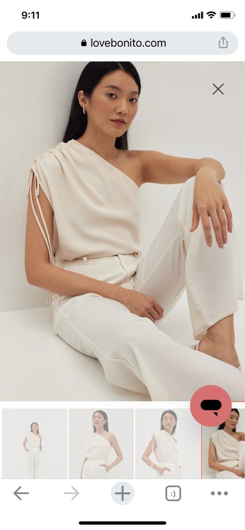 [BNIB] LB Kashka Tie Shoulder Toga, Women's Fashion, Tops, Blouses on ...