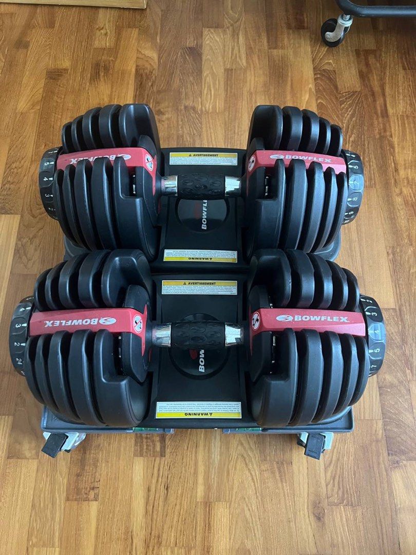 Authentic Bowflex adjustable dumbbells 552I, Sports Equipment, Exercise ...