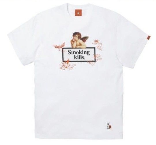 (BRAND NEW Authentic) FR2 X Yanagi Angel Smoking Kill SS Tee, Men's Fashion, Tops & Sets ...