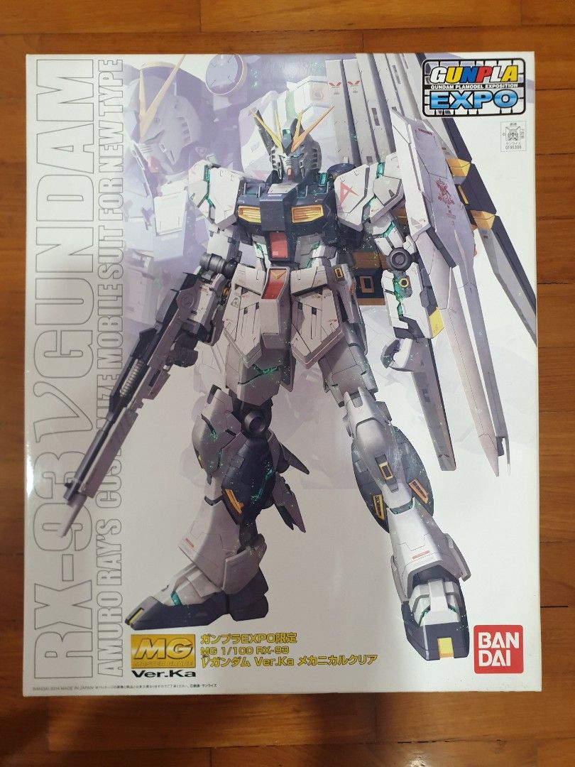 Brand New Bandai Limited MG Ver.Ka RX-93 V Gundam Gunpla Expo Clear ...