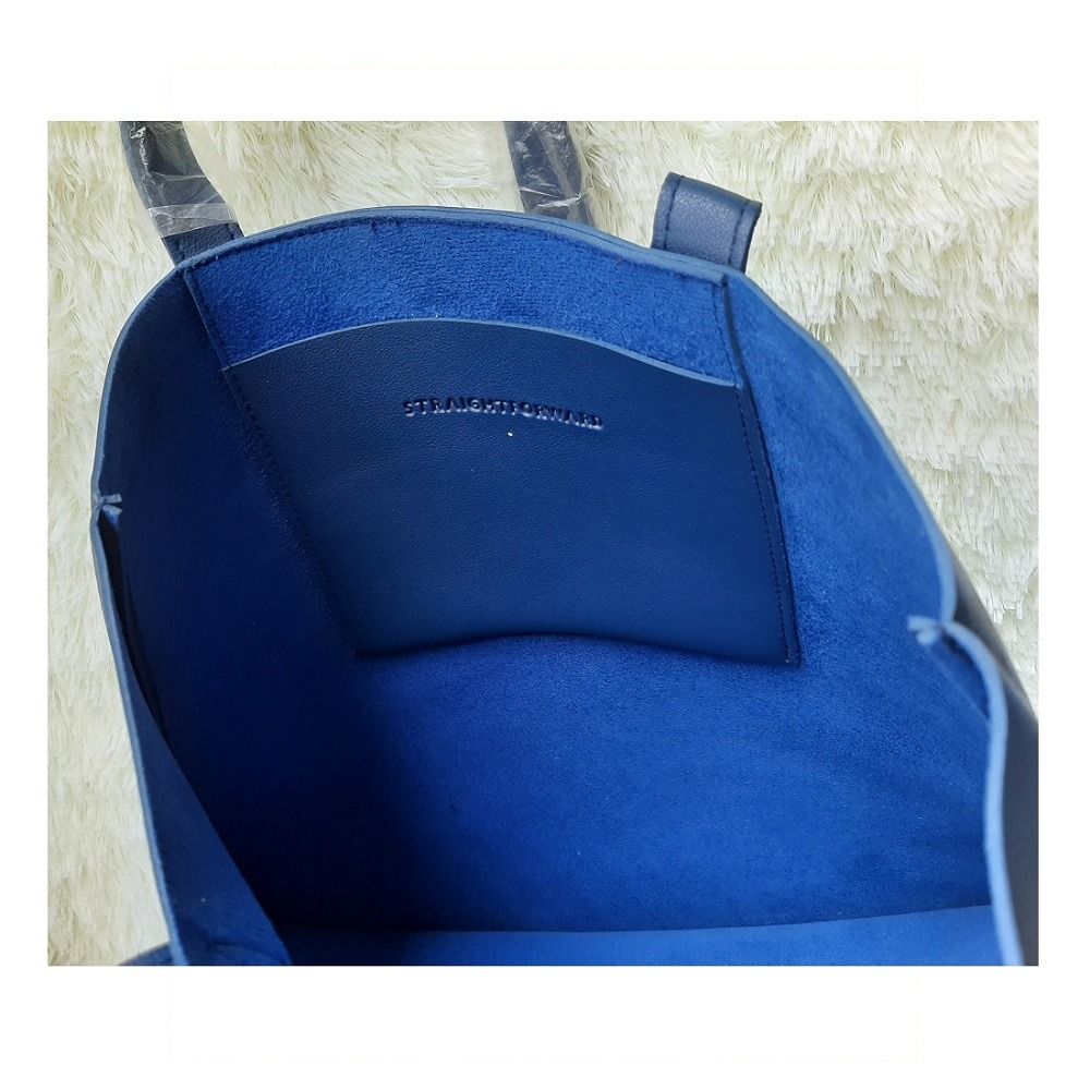 70% OFF!!! BRAND NEW, STRAIGHTFORWARD DVL (Daily Vegan Leather) Portrait Tote Bag, Midnight Blue ...