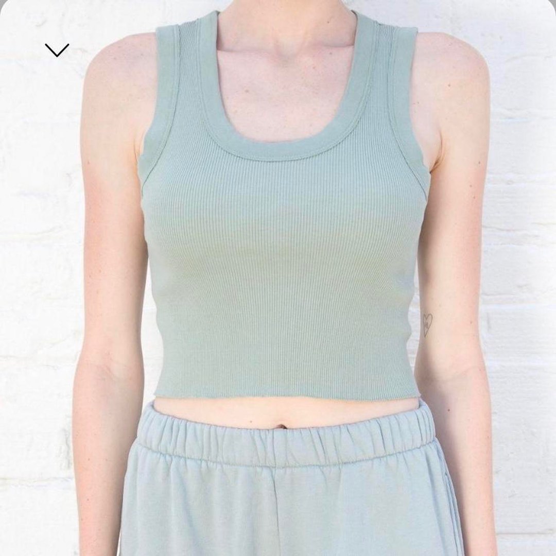 Brandy Melville Sage Connor Tank, Women's Fashion, Tops, Sleeveless on ...