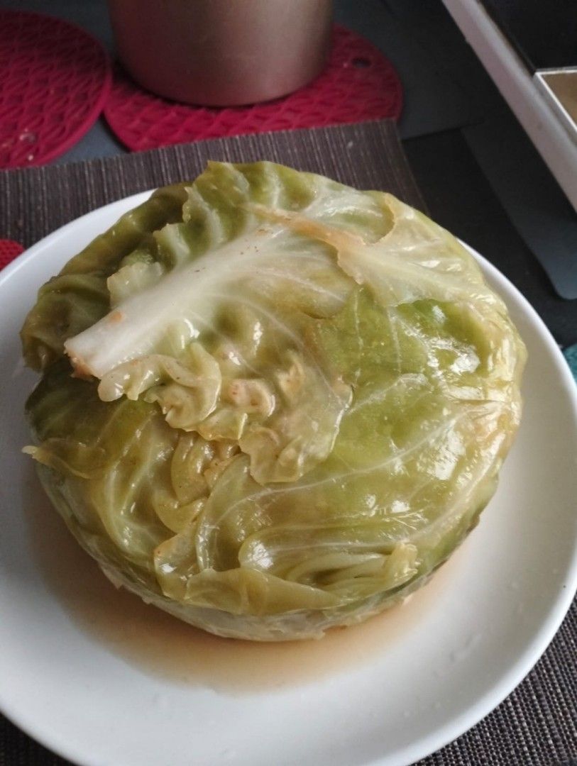 Cabbage Cake with Minced Meat, Food & Drinks, Homemade Bakes on Carousell