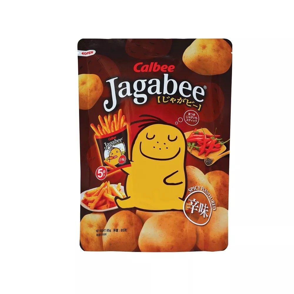 Calbee Jagabee Potato sticks potato chips stick sweet potato fries individual pouch fries on the ...