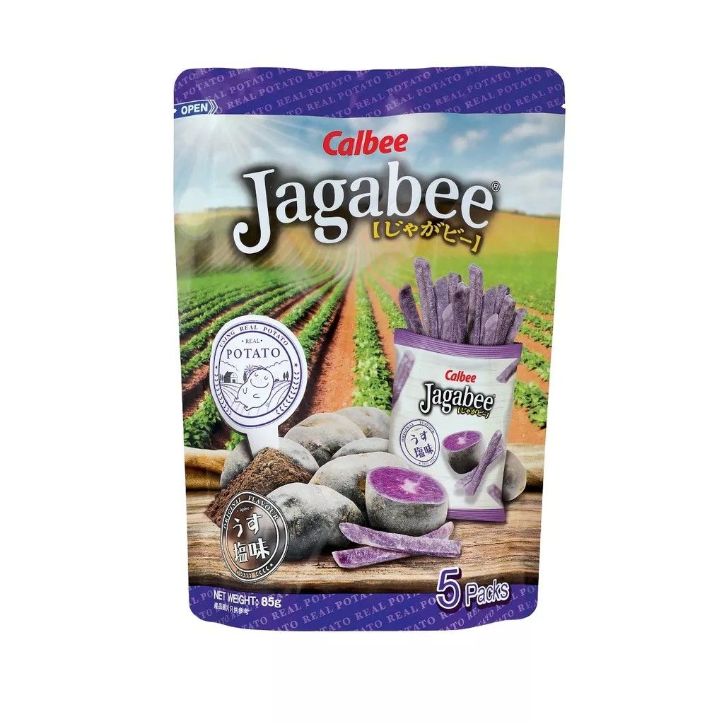 Calbee Jagabee Potato sticks potato chips stick sweet potato fries individual pouch fries on the ...