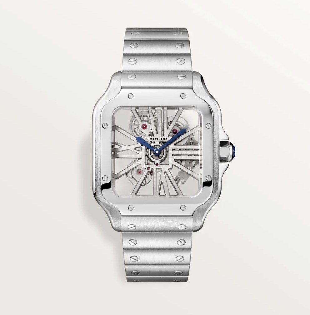 Cartier SANTOS DE CARTIER SKELETON WATCH, Luxury, Watches on Carousell