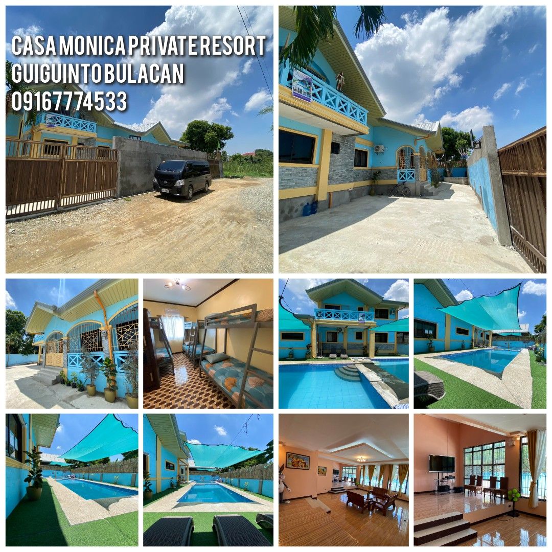 Casa Monica Private Resort Guiguinto Bulacan, Property, Rentals, Vacation Rentals on Carousell
