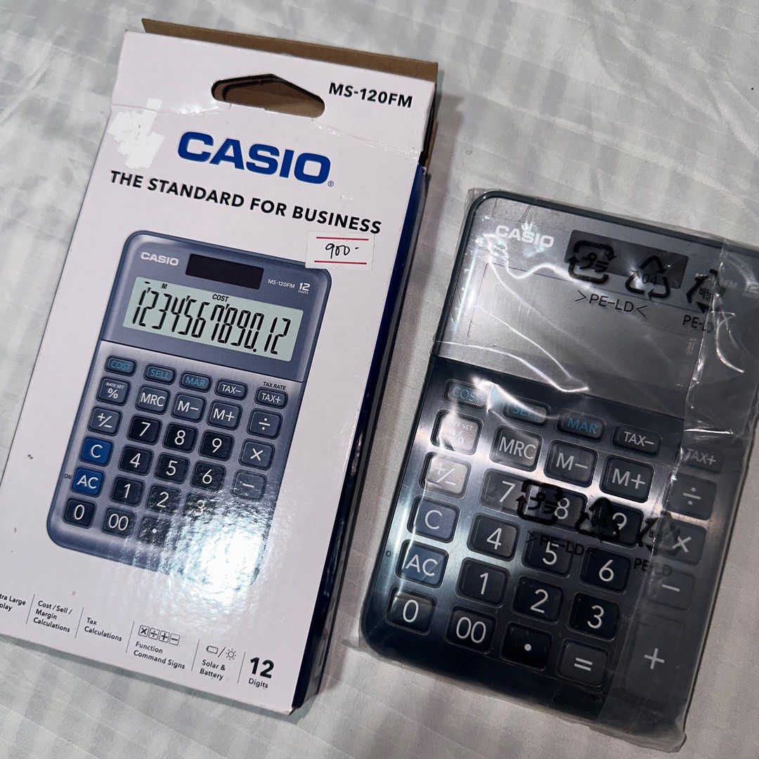 Casio MS-120FM Calculator, Hobbies & Toys, Stationary & Craft, Stationery & School Supplies on ...