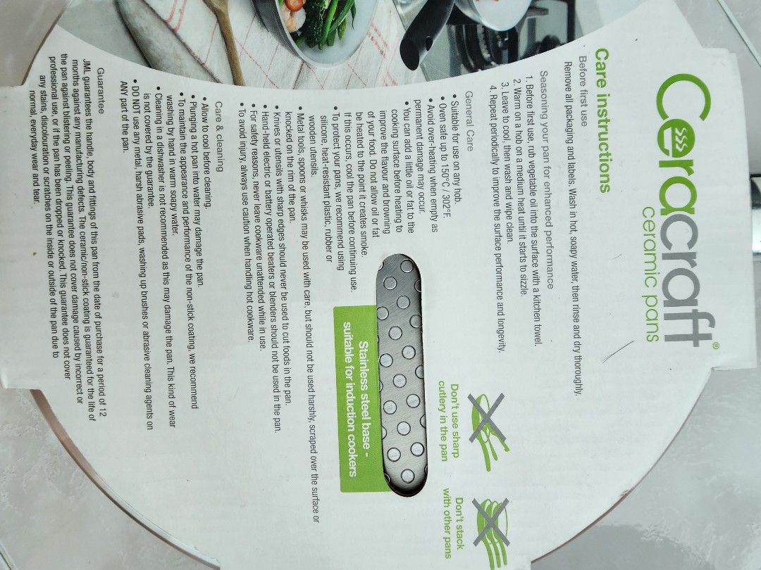 Ceracraft Ultra Non-Stick Frying Pan, Furniture & Home Living ...