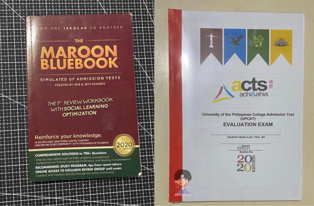 CET ACTS The Maroon Bluebook Physical Copy Reviewers for UPCAT on Carousell
