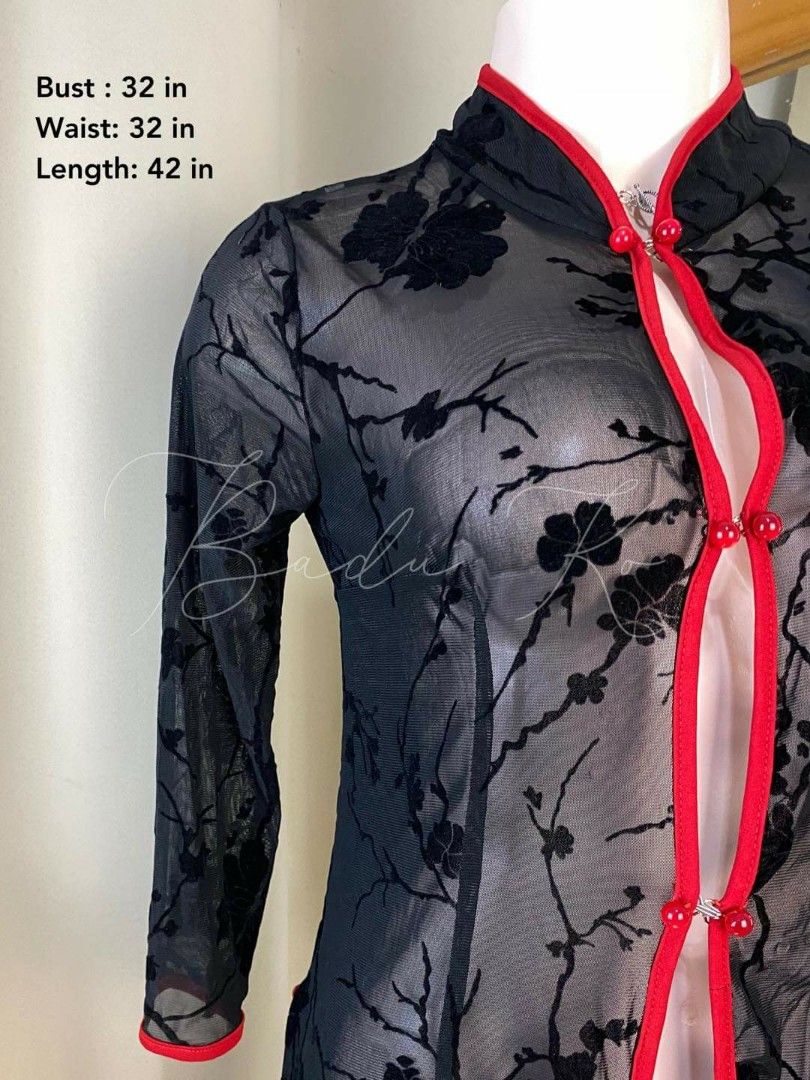 Chinese Mesh Dress, Women's Fashion, Dresses & Sets, Dresses on Carousell