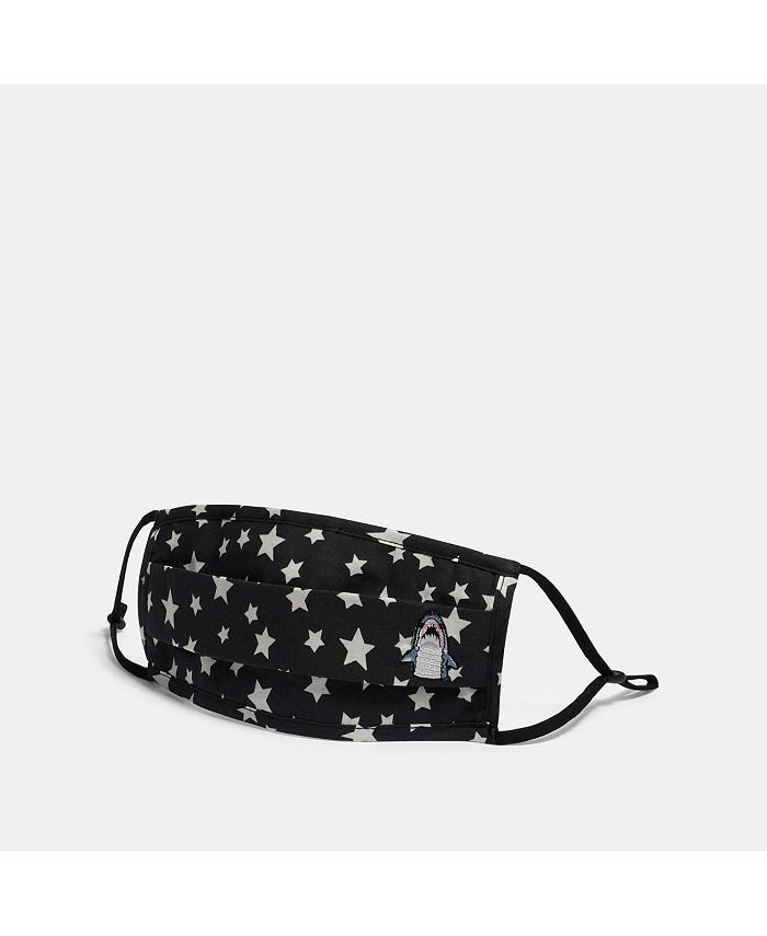 COACH - Sharkie Star Face Mask, Health & Nutrition, Face Masks & Face ...