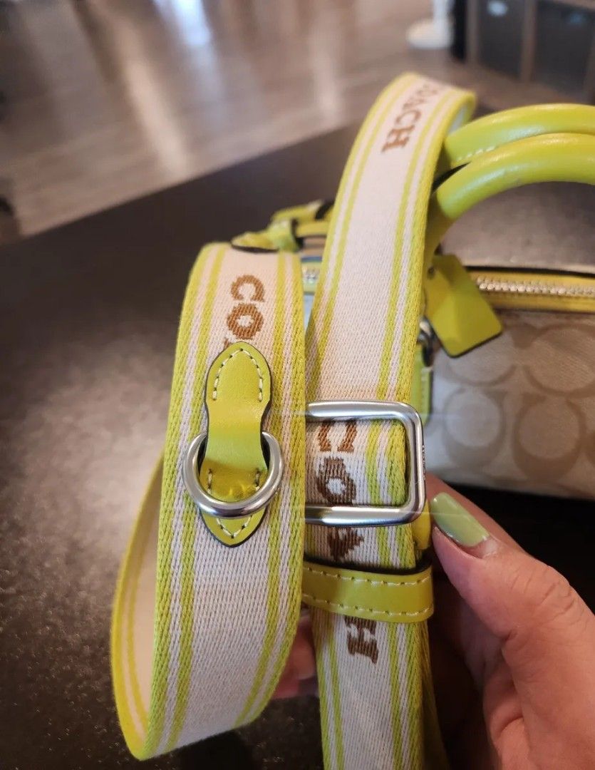 Coach Lacey Crossbody In Signature Canvas IN Light Khaki Key Lime ...