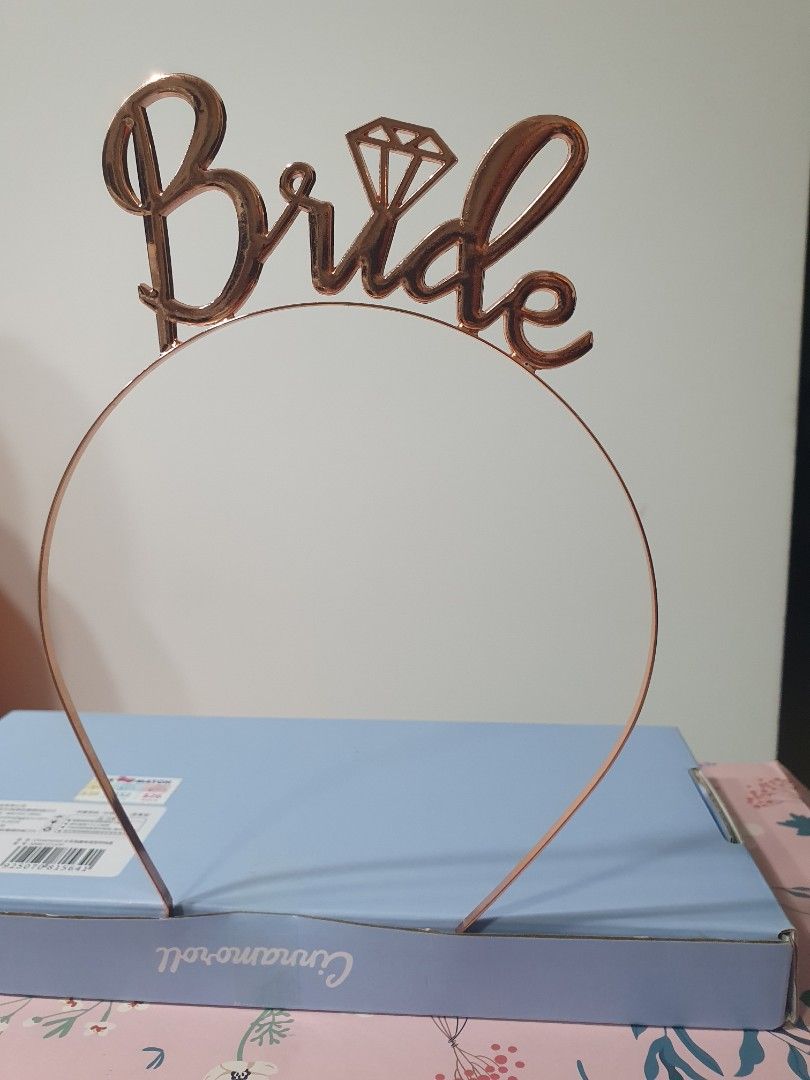 Cursive Bride to be Tiara for Hen Party Bridal Shower, Women's Fashion ...