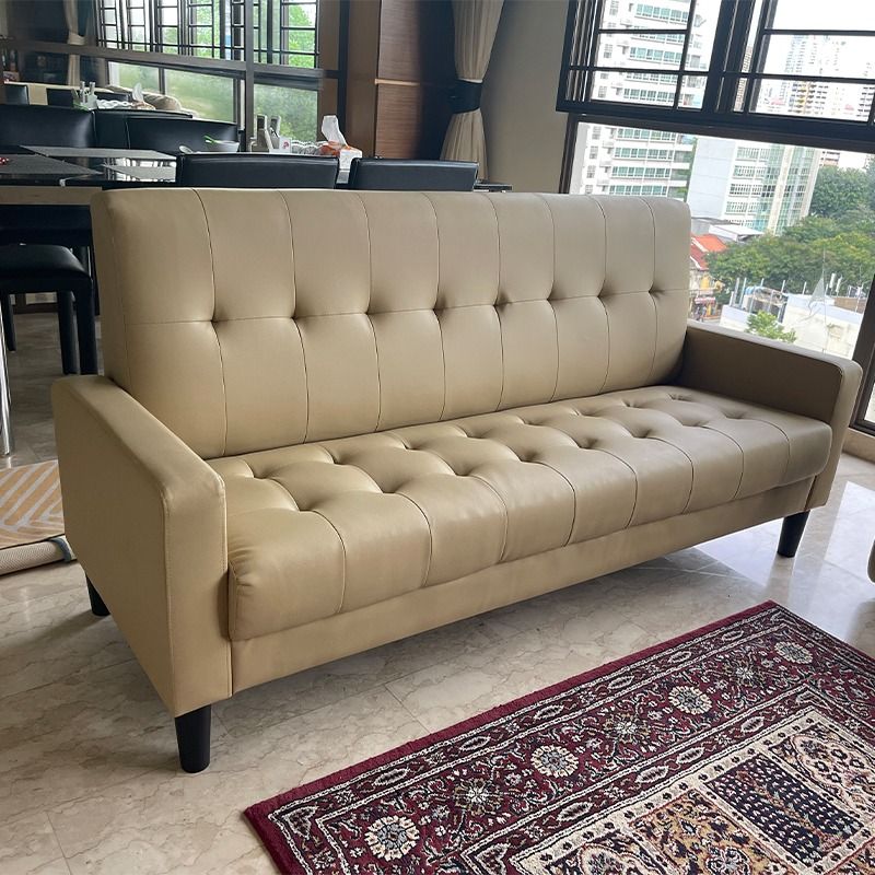 Daily deal Sofa PVC Leather Sofa 2/3 Seater Sofa COD+FREE DELIVERY, Furniture & Home Living ...