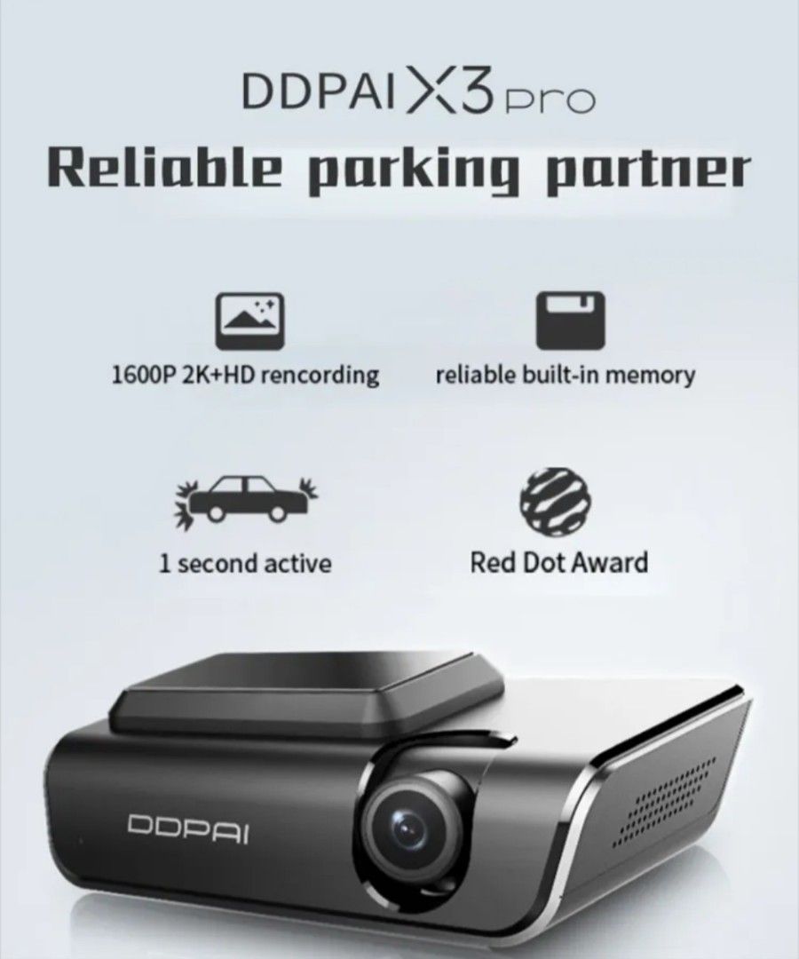 DDPAI X3 PRO! Dual Channel Dashcam, Car Accessories, Accessories on ...