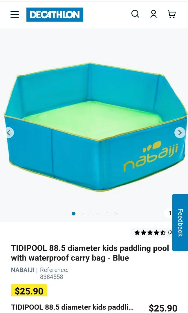 Decathlon kids paddling pool, Babies & Kids, Baby Nursery & Kids ...