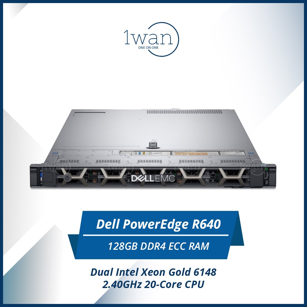 Dell PowerEdge Rack Servers R640 w/ Dual Intel Xeon Gold 6148 2.40GHz ...