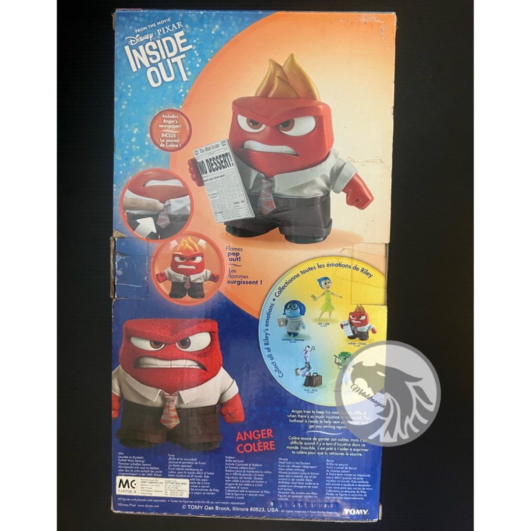 Disney Pixar | Inside Out Anger Figure TOMY, Hobbies & Toys, Toys ...