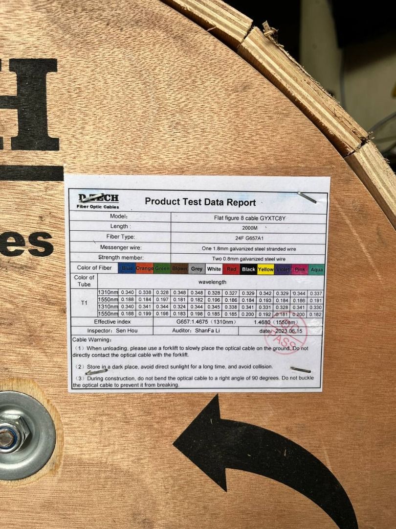 D-TECH Mini-Figure 8 Cable 24Core 2KM - w/ 3-Steel 1.8mm Galvanized ...